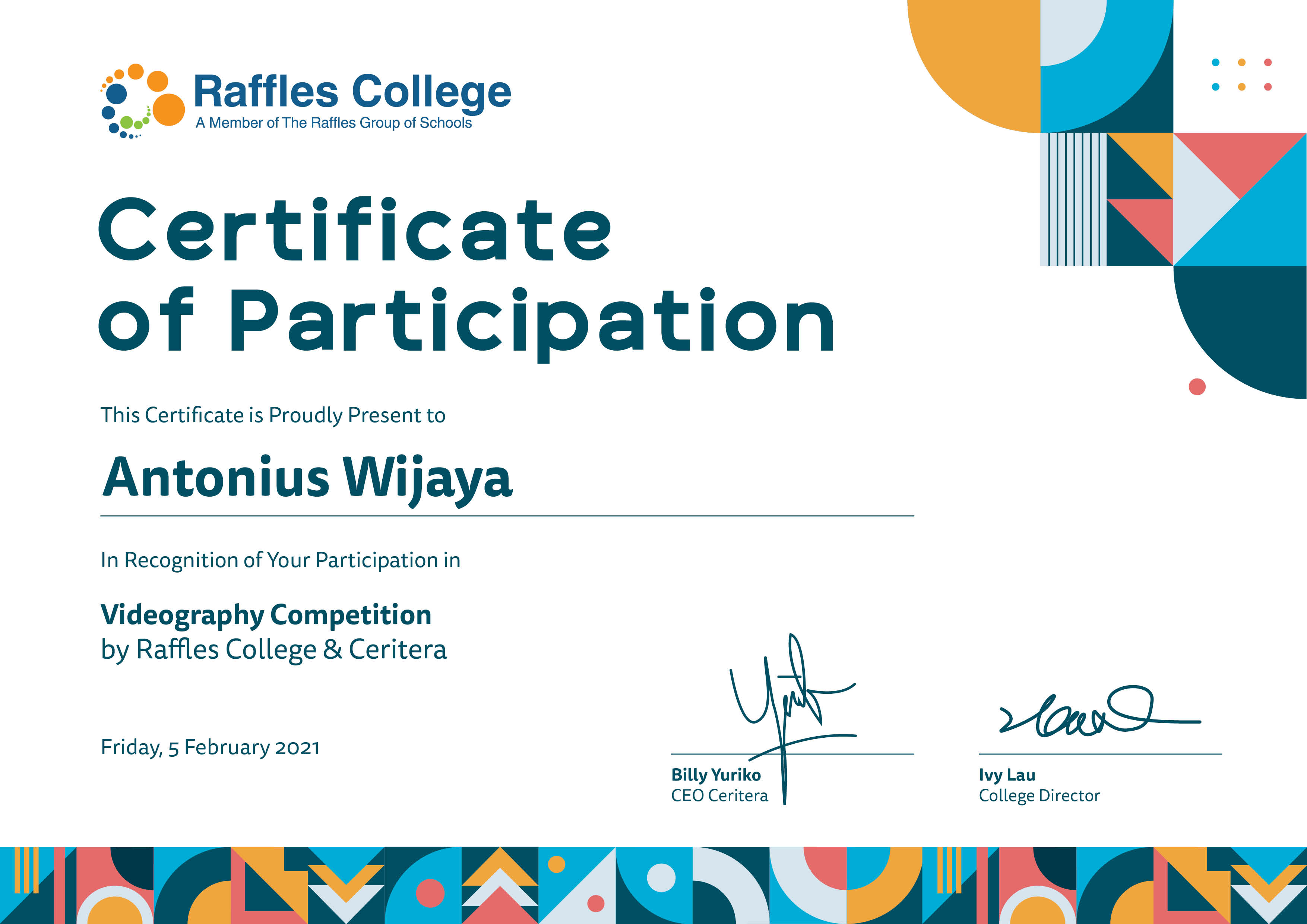 Antonius Wijaya's Page